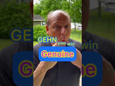 How do you say genuine? #englishlearning #esl #pronunciation #speaklikeanative #accentreduction