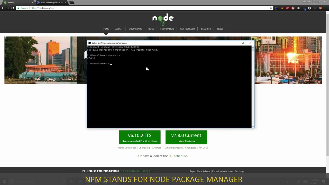 Installing Node, Ionic and Cordova
