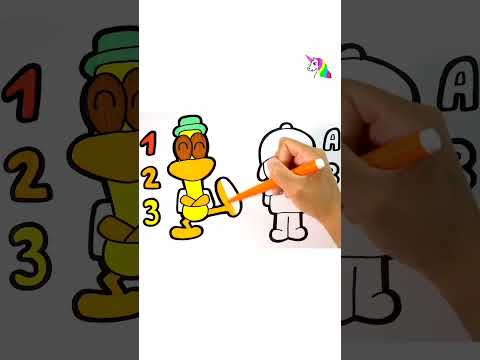 Pocoyo and Pato Drawing for kid #art #coloring #drawing – Drawing AZ ...