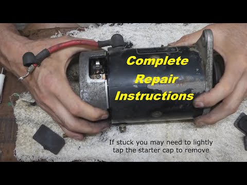 Golf Cart Starter Generator Testing & Repair - How to Replace Brushes