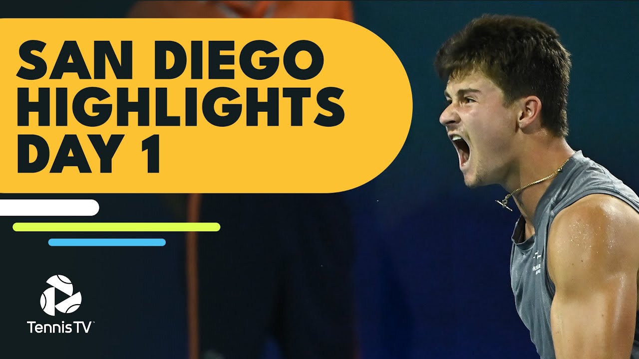 Wolf Battles Kozlov; Holt, Popyrin, Duckworth All in Action | San Diego Open Day 1 Highlights