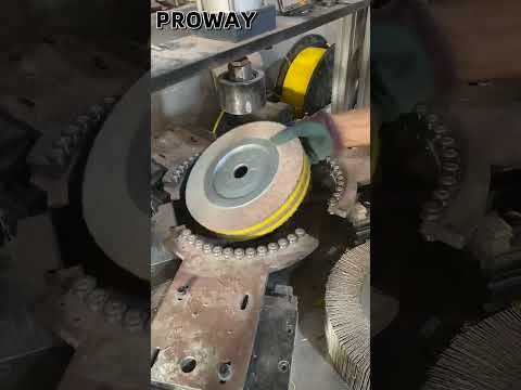Proway Flap wheel strapping machine.