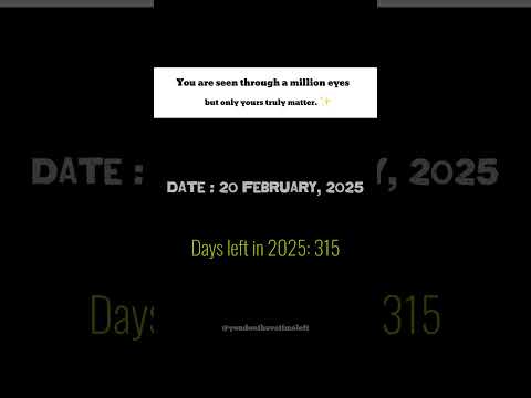 315 days until 2026! β³ π #2026 2026 #Motivation #BeYourself #Countdown