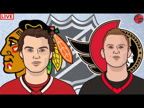 CHICAGO BLACKHAWKS vs OTTAWA SENATORS NHL HOCKEY LIVE GAME CAST & AUDIO