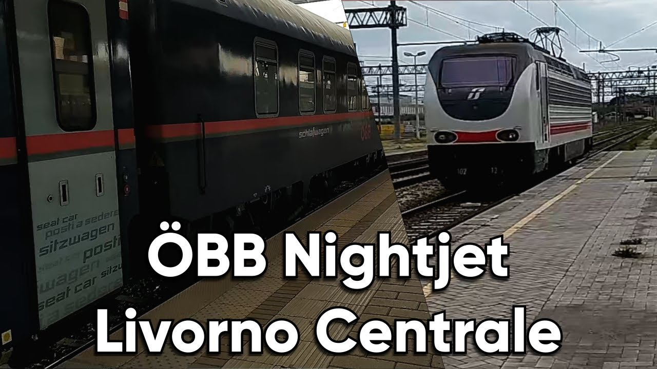 Treno ÖBB Nightjet con E402.126 SUN - Arrivo, manovre e ripartenza ...