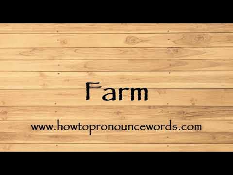 How To Pronounce Farm ? How To say Farm New Video