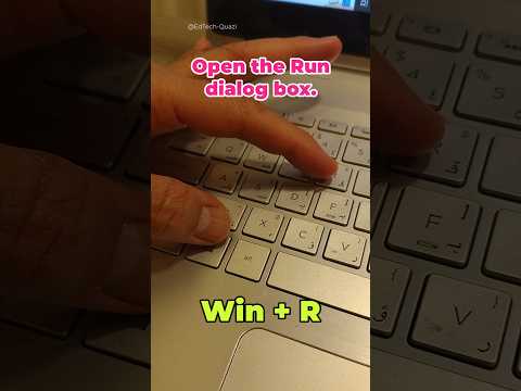 How to Open the Run dialog box | Windows 10