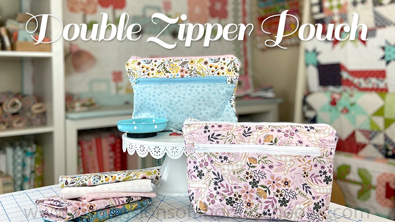 Erica's Double Zipper Pouch / SEWING TUTORIAL!