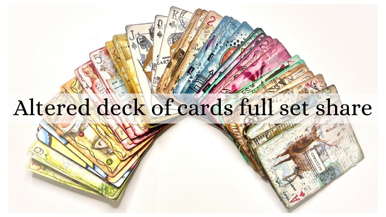Altered deck of cards full set share