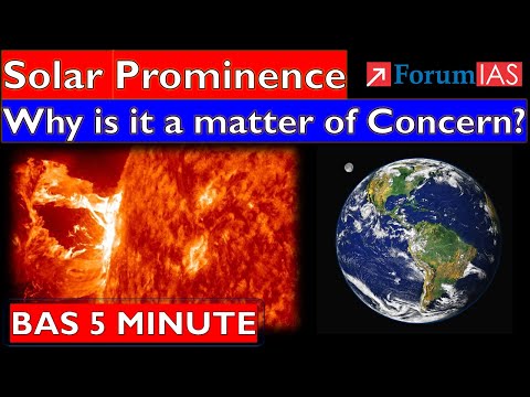 Solar Prominence: Why is it a matter of Concern? |Forum IAS | BAS 5 MINUTE |