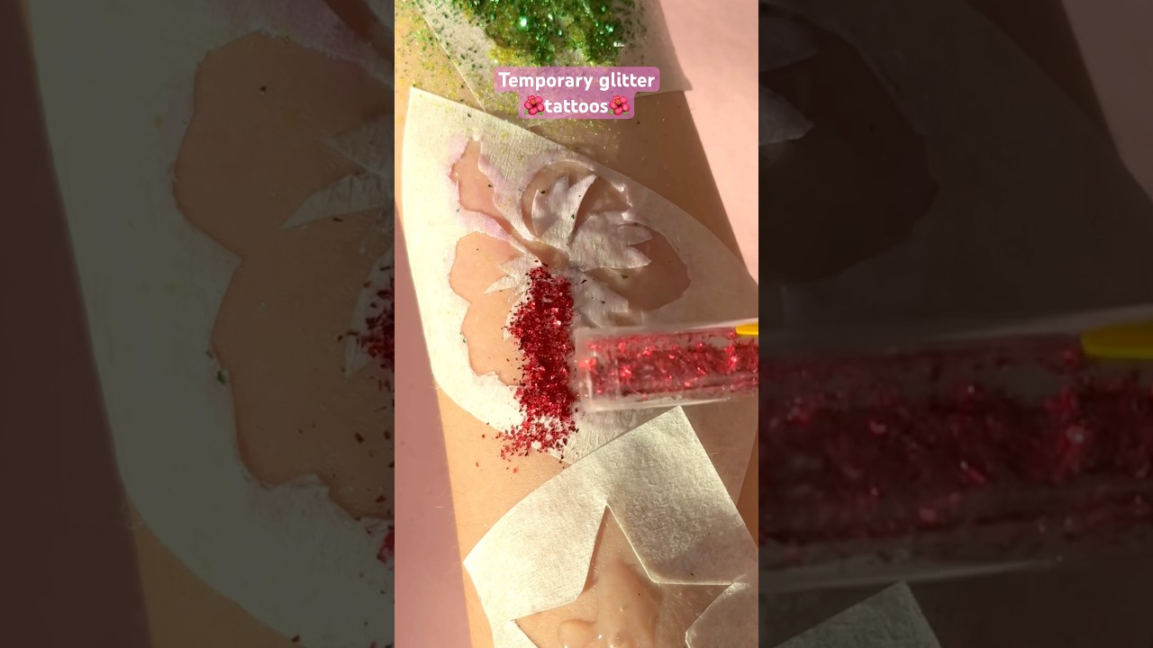 Temporary glitter tattoos ⭐️
