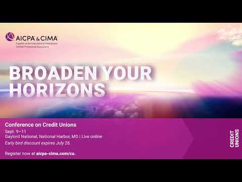 AICPA & CIMA Conference on Credit Unions - short version