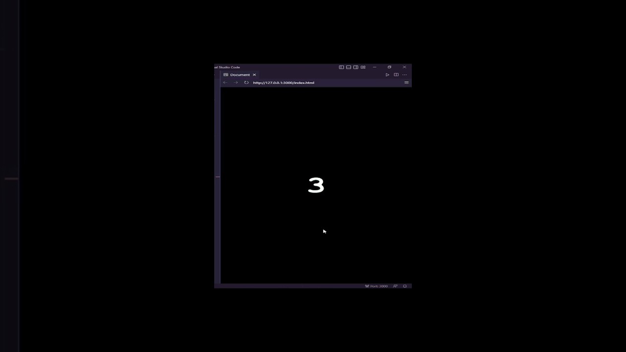 CSS HTML Count Down Timer #shorts
