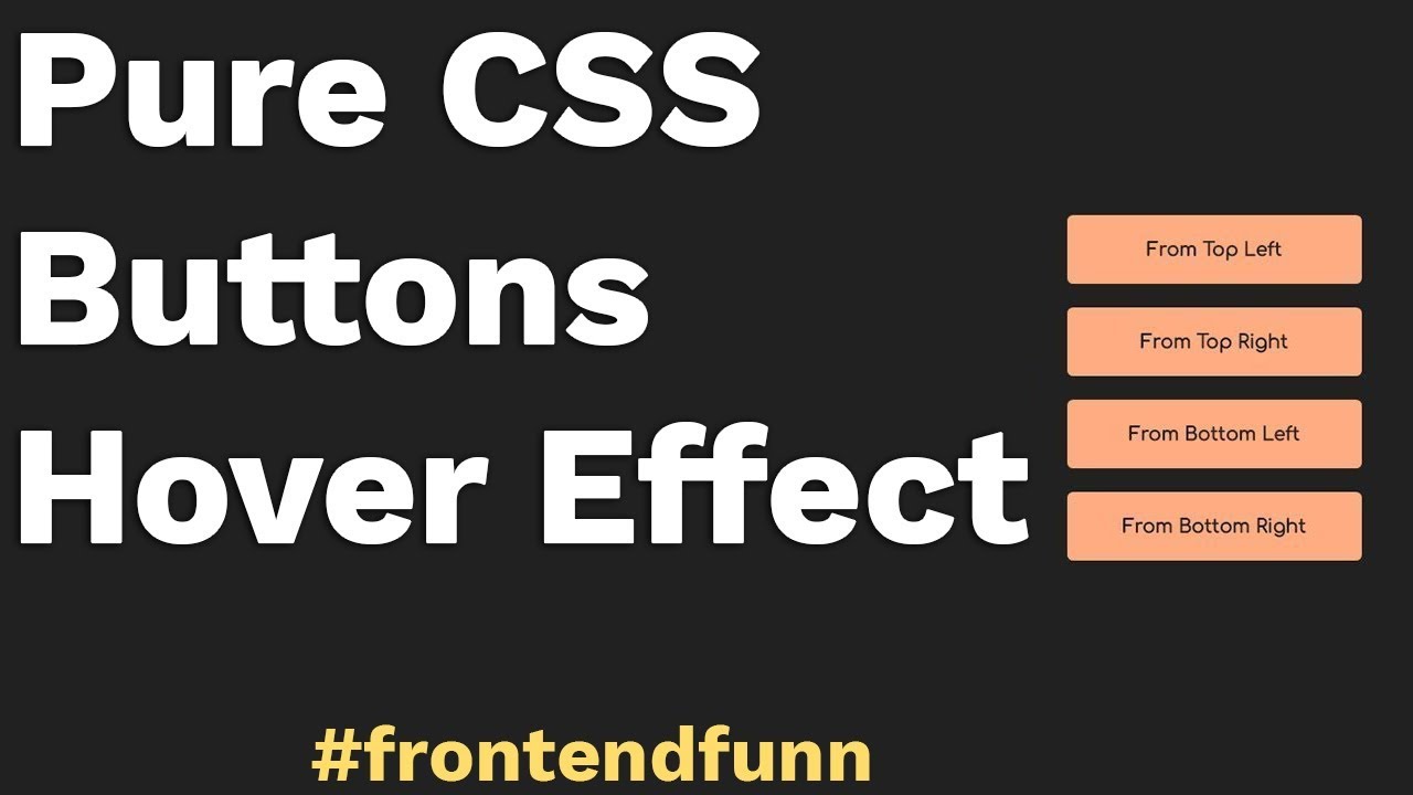 CSS Effects - Pure CSS Buttons Hover Animation