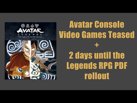 Avatar Console Video Game Teased + 2 Days until the Legends RPG PDF rollout - Avatar News