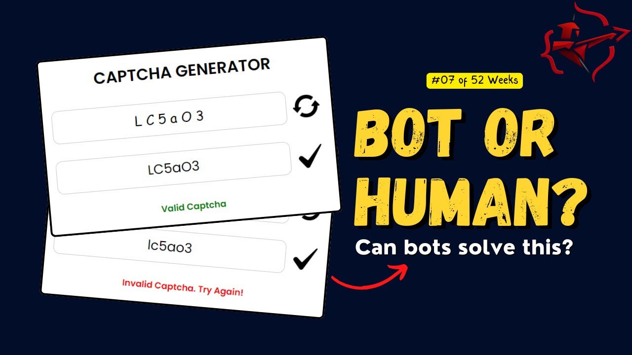 Build a CAPTCHA Generator & Validator in JavaScript (Anti-Bot System)
