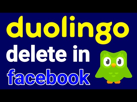 duolingo delete remove facebook unlink