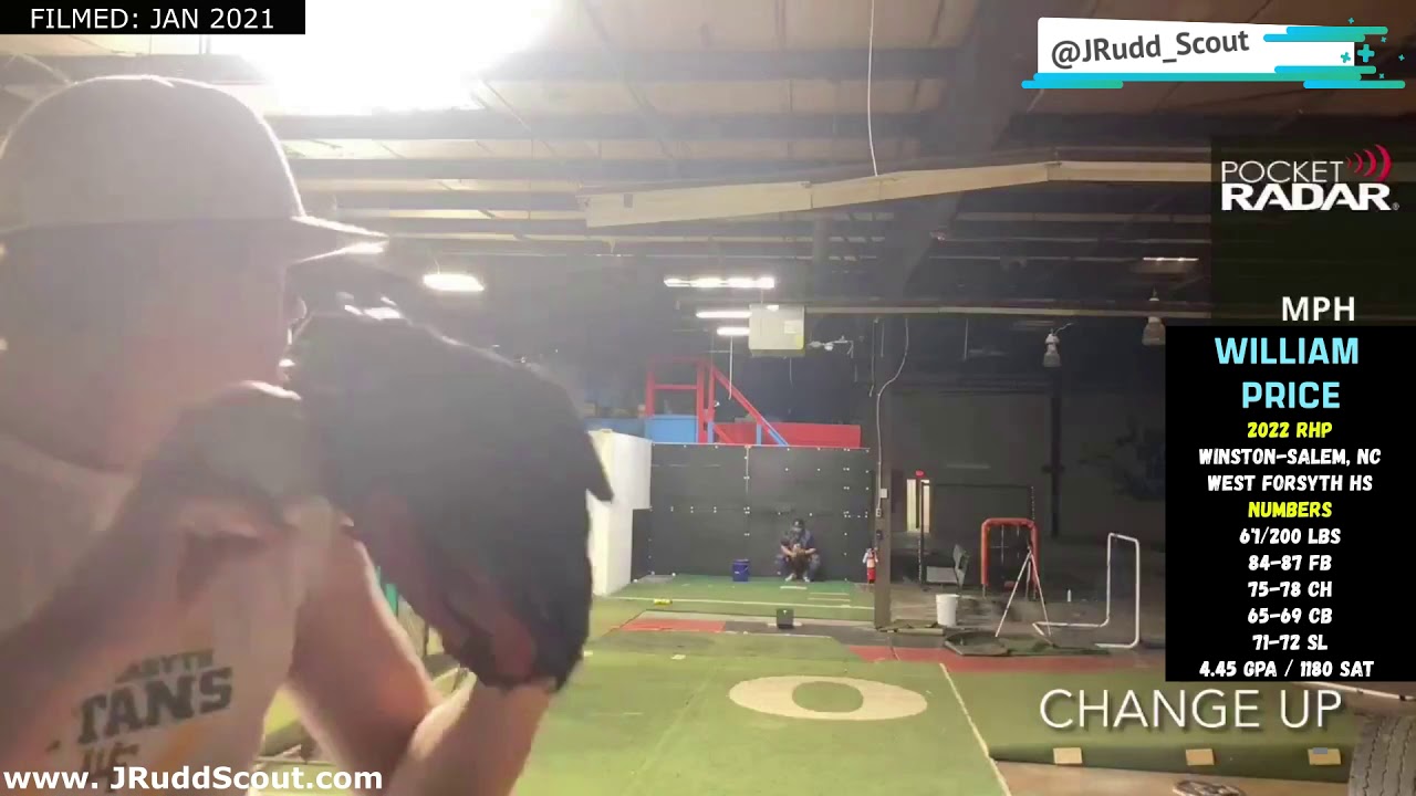 William Price III (2022 RHP) *BULLPEN VIDEO* / Winston-Salem, NC / West Forsyth HS / 4.5+ GPA