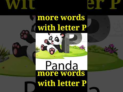 words with letter P#learnvocabulary#shortvideo#p is for more words