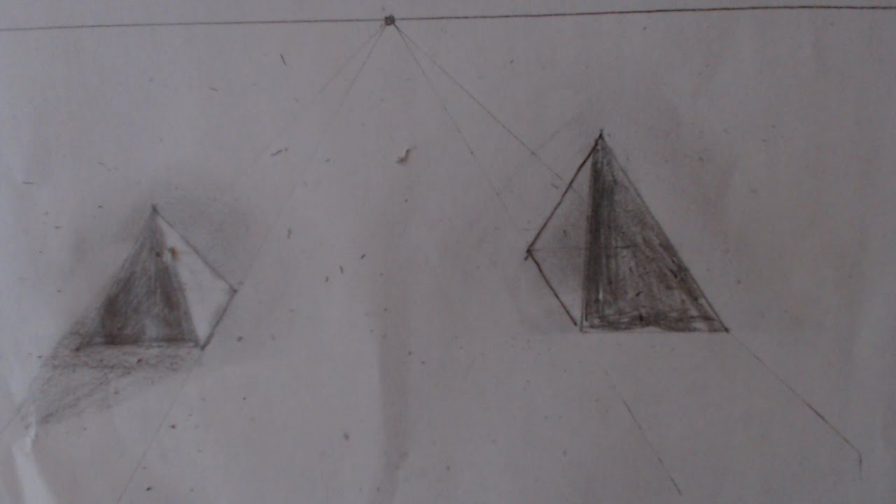 Draw Pyramids in One-Point Perspective!