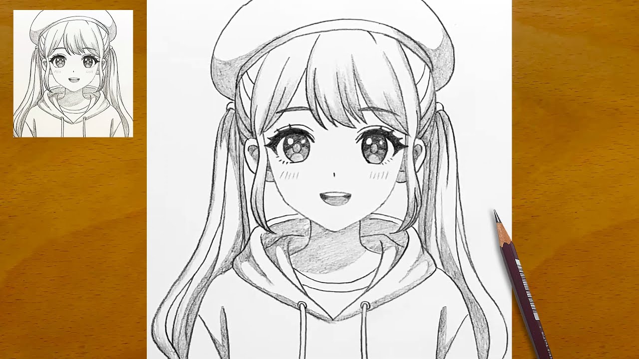 Cute Anime Girl Drawing Guide – Step by Step for Beginners