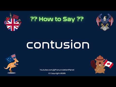 🩹🤕 How to Pronounce contusion? (CORRECTLY) | Pronunciation Planet