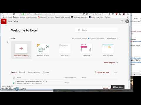 Opening an excel file using office 365 (web based)