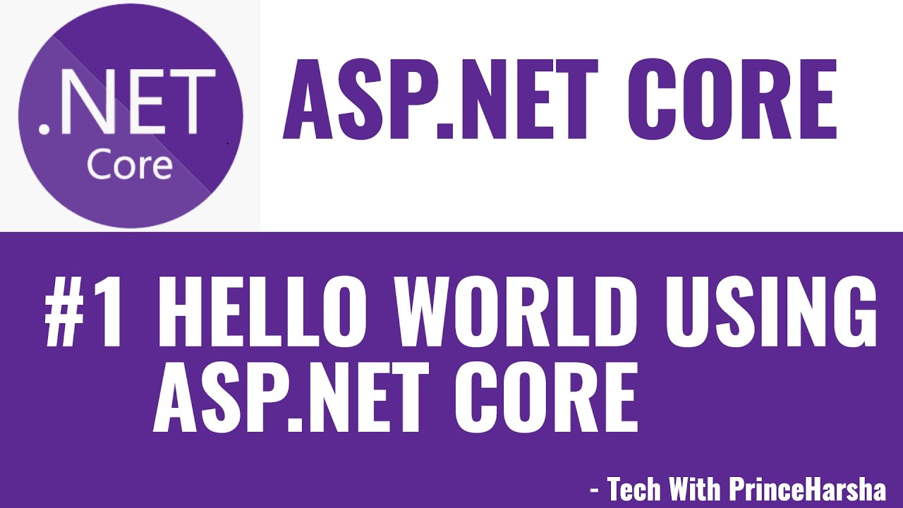 1.ASP.NET Core MVC tutorial - Hello world example