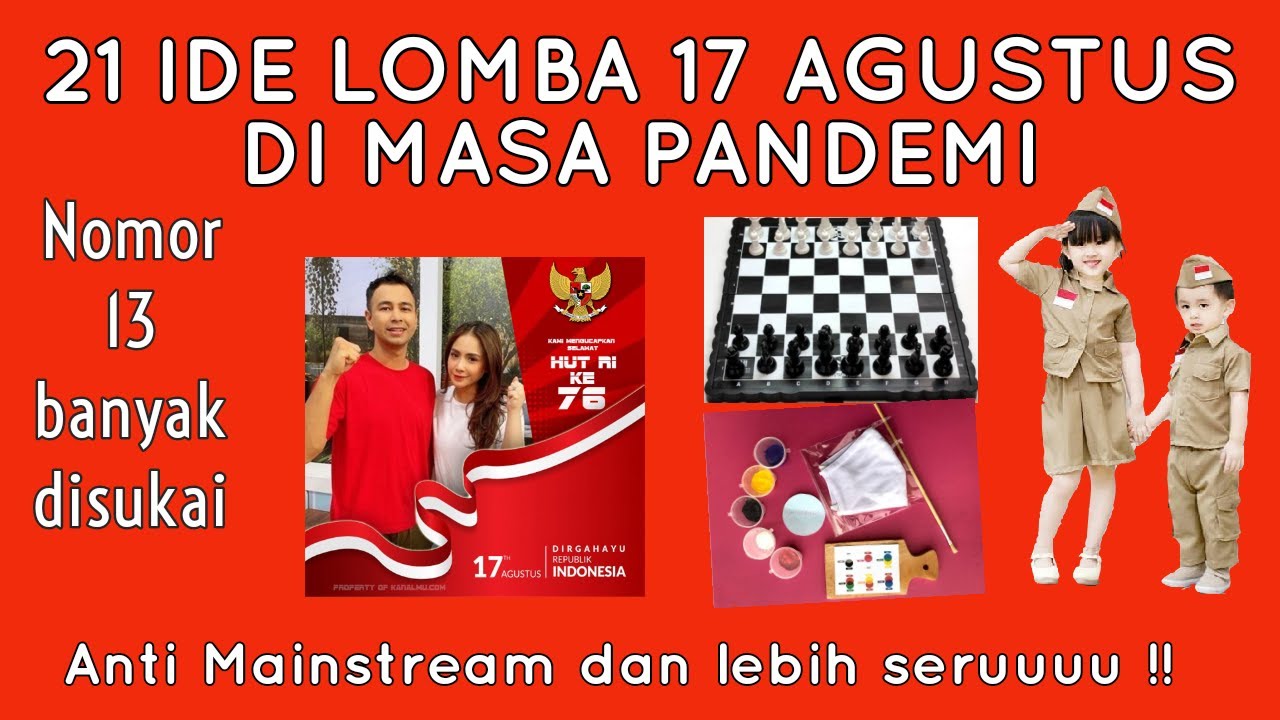 21 IDE LOMBA 17 AGUSTUS DI MASA PANDEMI - ANTI MAINSTREAM DAN MILENIAL | djzayanti