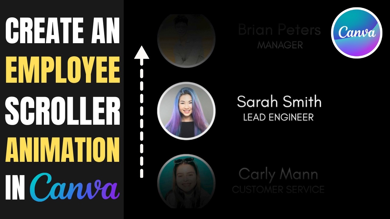 Build Your First Employee Scroller in Canva