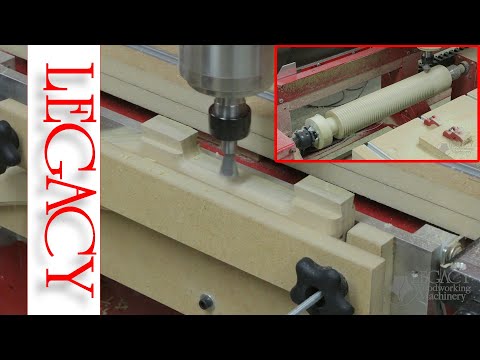 Adjustable Bar Stool - Leg and Threaded Shaft - Wood CNC Project - Legacy CNC Woodworking Machinery