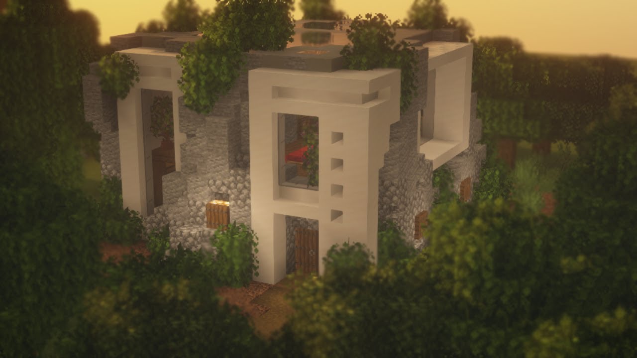 🅰🅵🆃 Ruined Modern House - Minecraft Builders