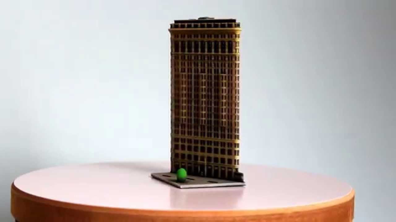 3D printed Flatiron building