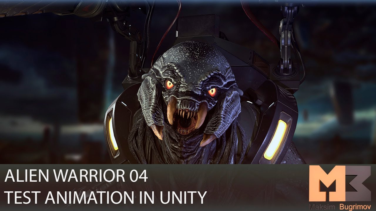 Alien Warrior 04 Test Animations In Unity