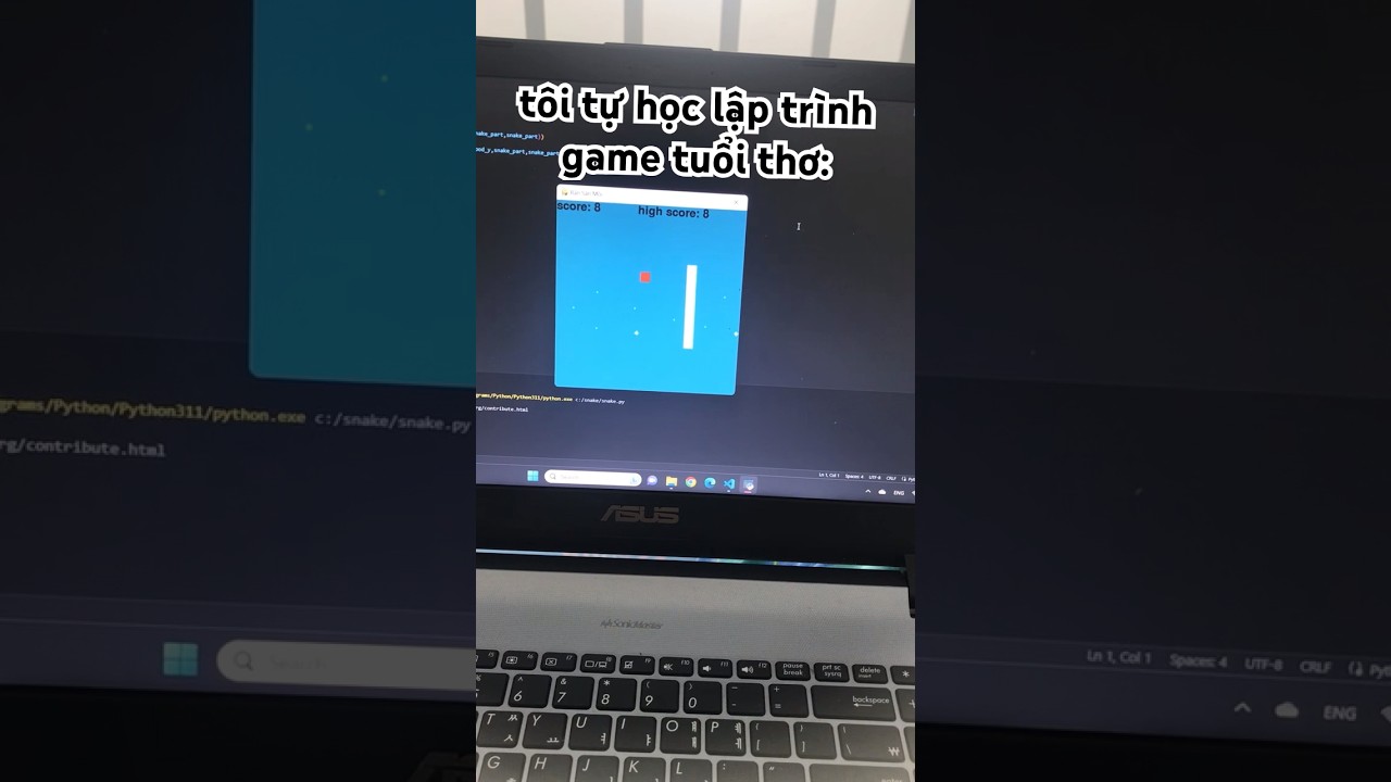 2007 tự học lập trình kiểu: #lậptrình #python #pythonprogramming #codegame #2007 #snake #congnghe