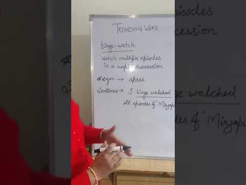 Binge watch - synonyms , Modern English Words | SUBSCRIBE | #shorts