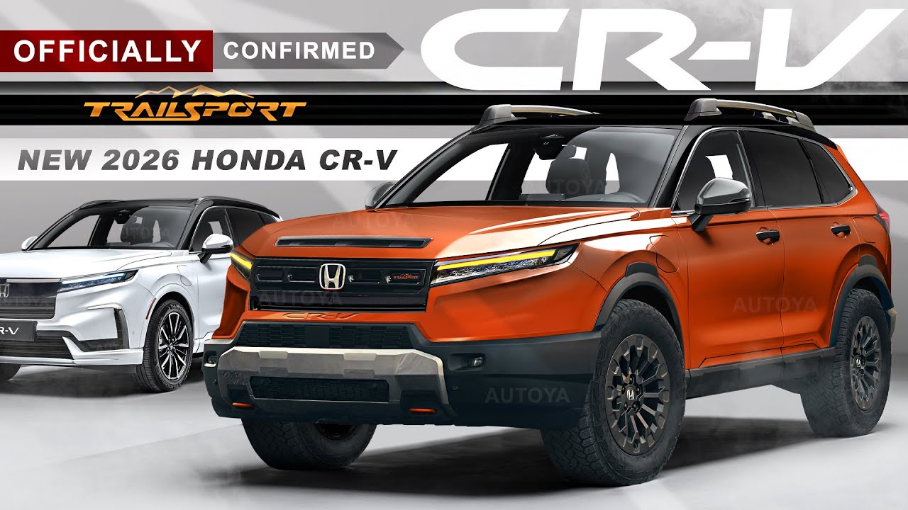 Refreshed 2026 Honda CR-V TrailSport Virtually Showcases Its Rugged Goodies Inside-Out ...