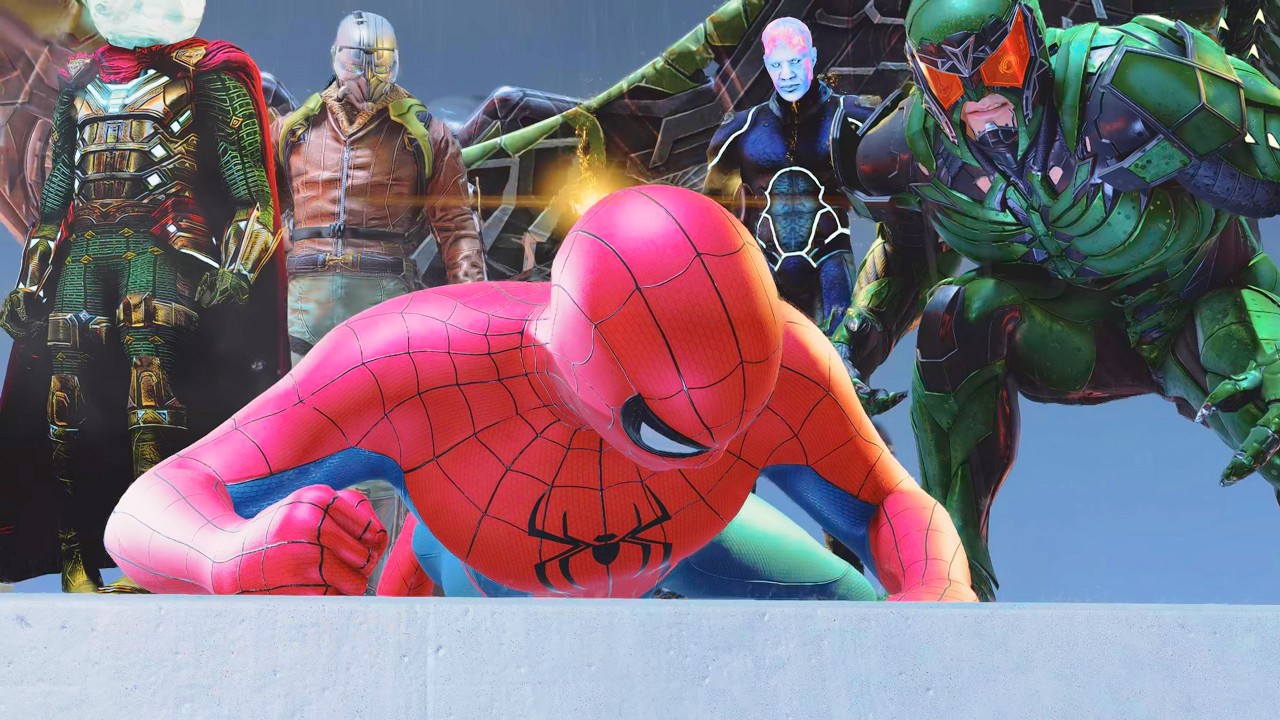 Brand New Day Spider-Man Vs MCU Sinister Six - Marvel's Spider-Man PC