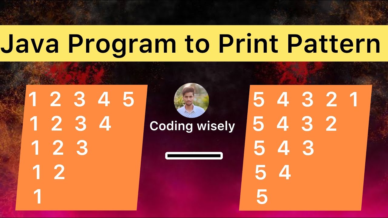 Java Program to Print triangle Pattern | Part 5 | Java Coding | Coding Wisely