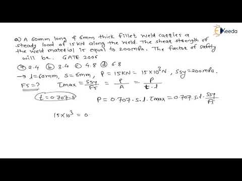 Mastering the Numerical 7: Fillet weld - Joint Design - GATE Machine ...