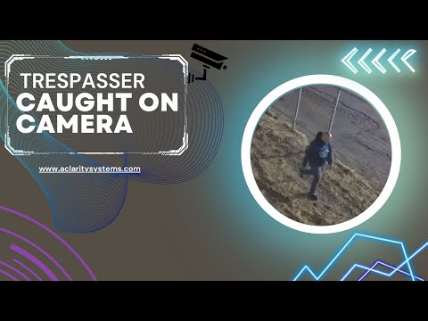 Trespasser Caught on Camera and Scared Off by Siren