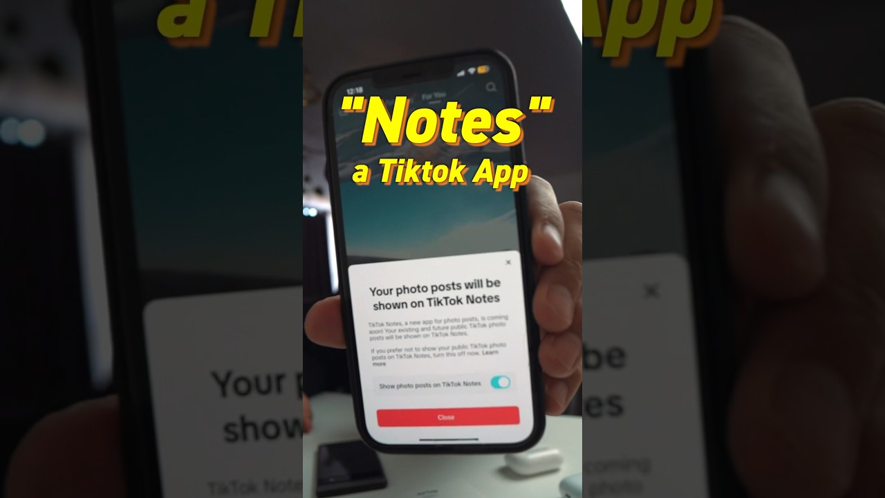 Tiktok Notes App. #tiktok #shorts #technews