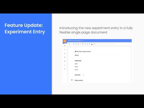 Introducing the New Labstep Experiment Entry