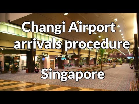 Singapore: Changi airport (SIN) Terminal 1 arrivals procedure English
