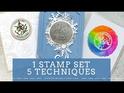 1 Stamp, 5 Ways: Holiday Seals + Video Hop!