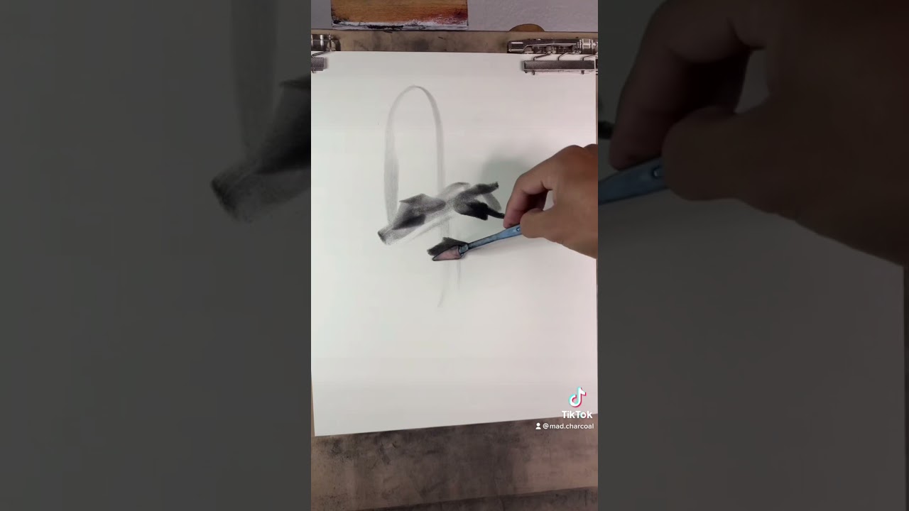 35 second charcoal drawing