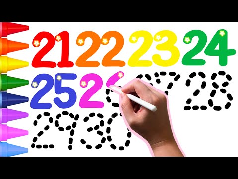 Write Numbers for Kids | 21 to 30 | Numeric education | Learn Numbers
