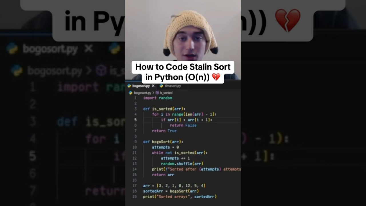 How to Code Stalin Sort in Python