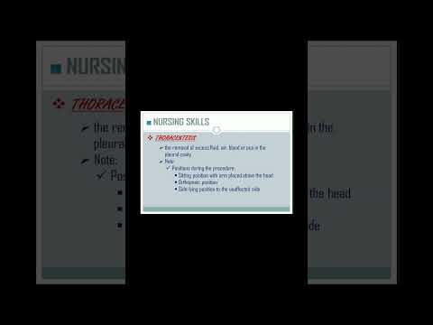 THORACENTESIS part 1 - what to remember?