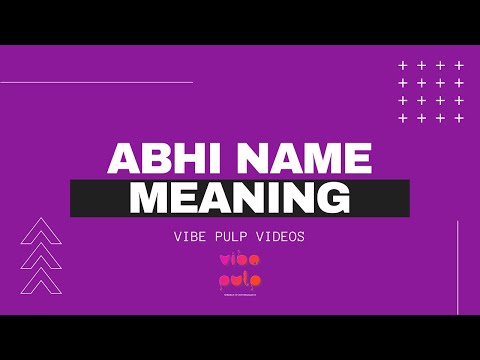 Abhi Name Meaning | Abhi Name Whatsapp Status | Vibe Pulp |#Abhi #Namemeaning #vibepulp